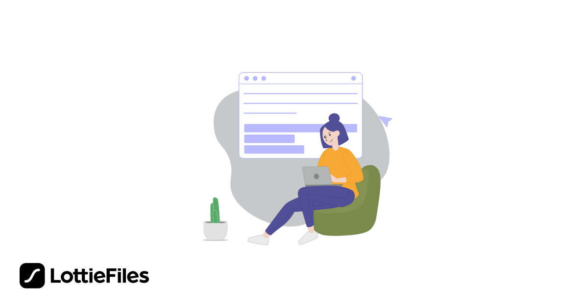 Free Freelancer Working Animation by Malaika | LottieFiles