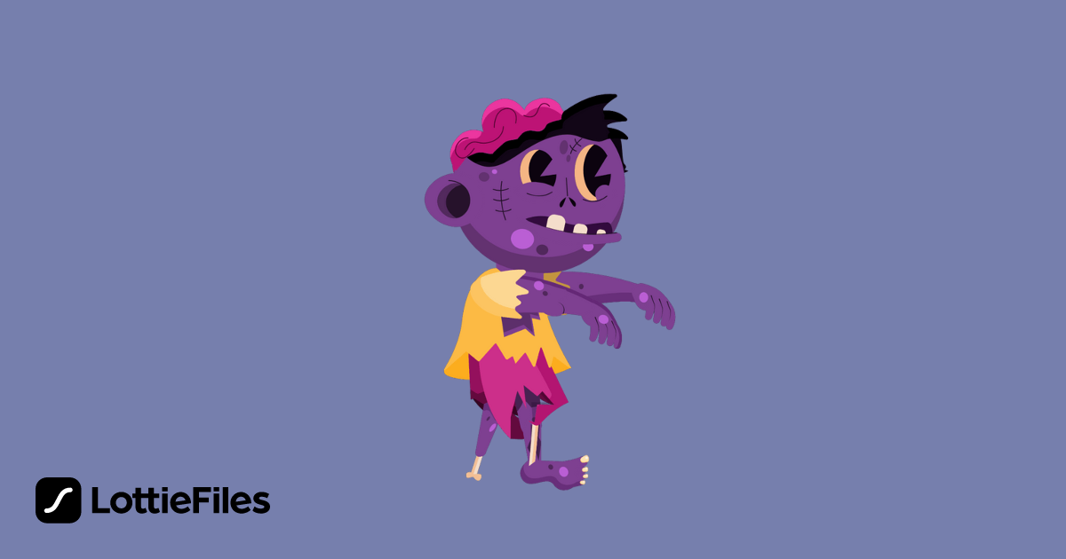 Free zombie walk Animation by jignesh gajjar | LottieFiles