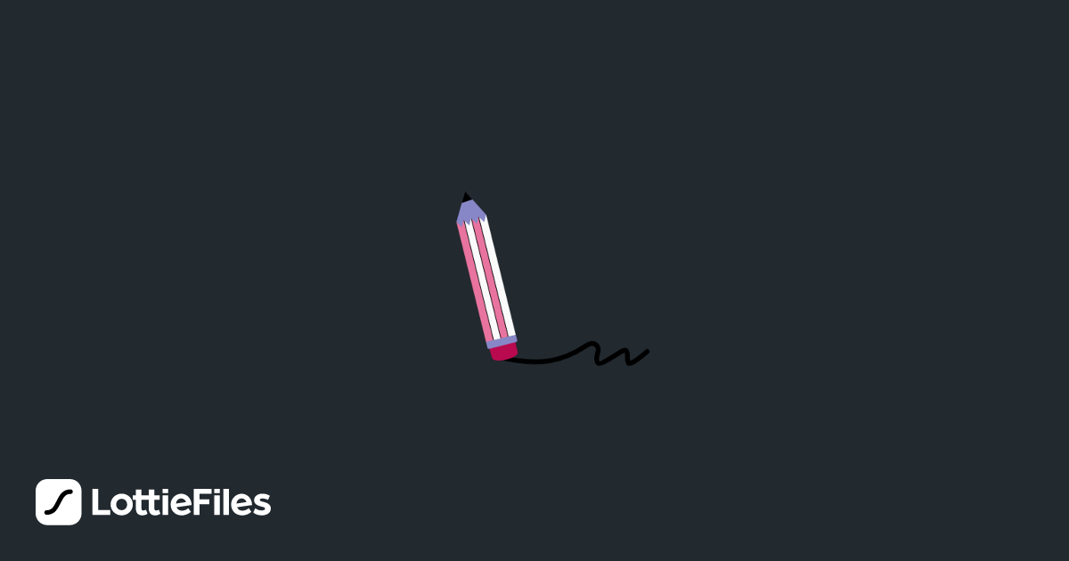 Free Writing and erasing Animation by Evann Forest | LottieFiles