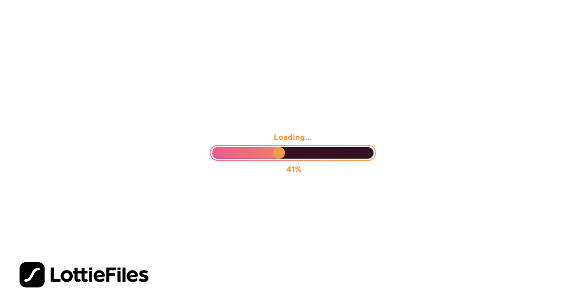 Free Orange Loading Bar Animation by bvg | LottieFiles