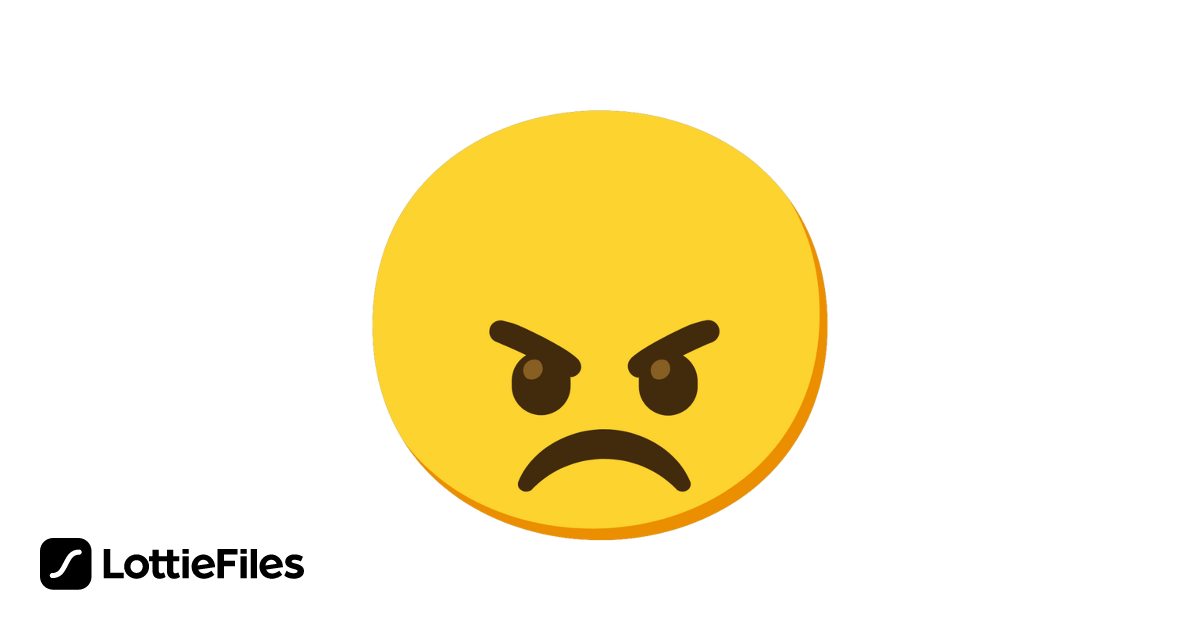 Free Angry Emoji Animation by Lottie | LottieFiles