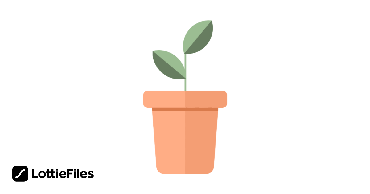 Free Growing Pot Plant Animation by Jesse Ragos | LottieFiles
