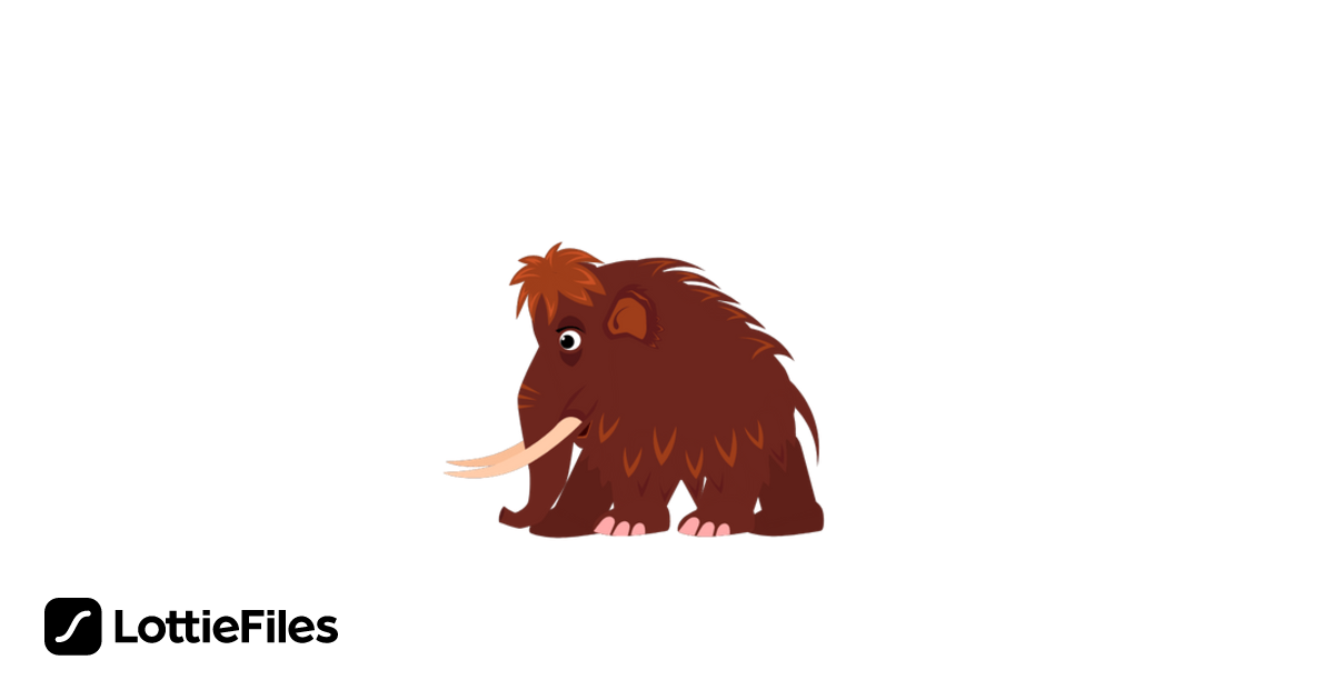 Free A walking cartoon mammoth. Animation by Alexander Rozhkov ...