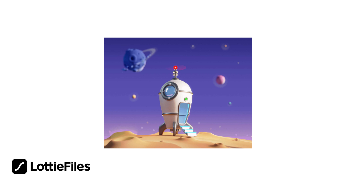 Free 3D Rocket Animation Animation by Shanim | LottieFiles