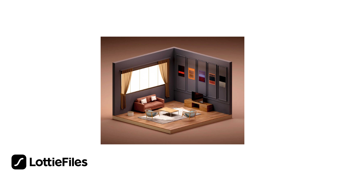 Free 3D Room Animation by Shanim | LottieFiles