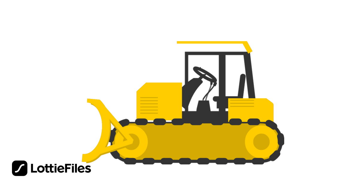 Free Bulldozer Animation by naomi | LottieFiles