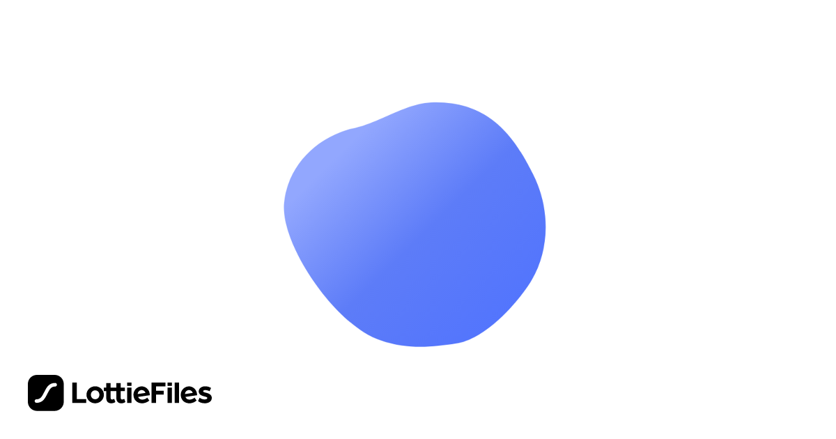 Free blue blob Animation by Lingais | LottieFiles
