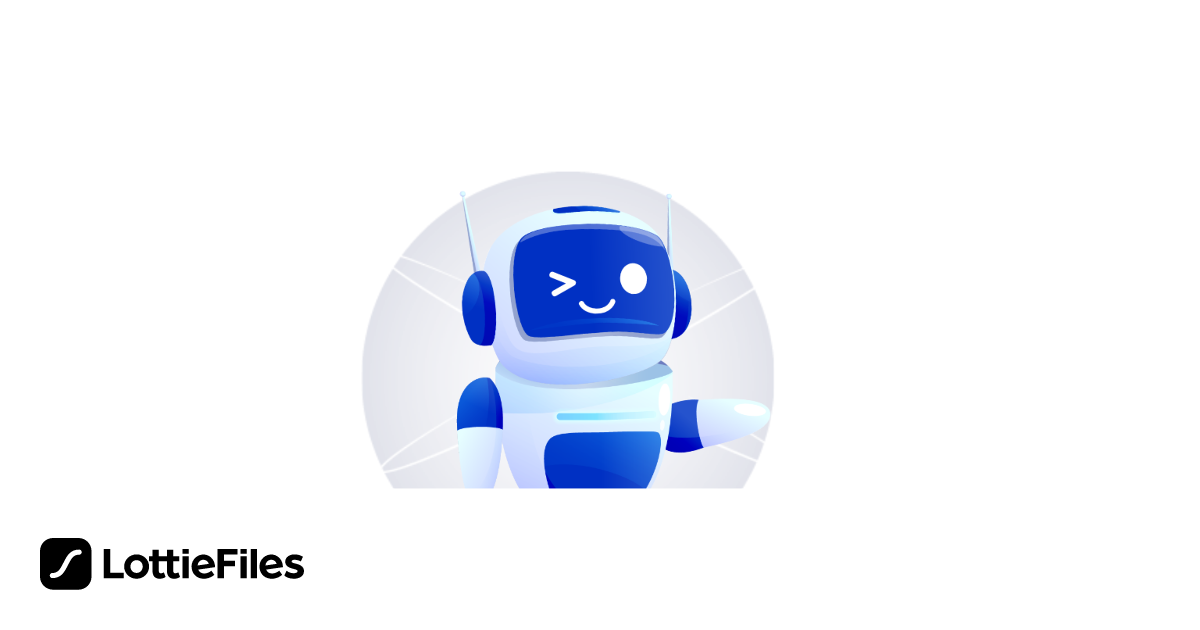 Free bot welcome with blink Animation by Rayhan Nasir | LottieFiles