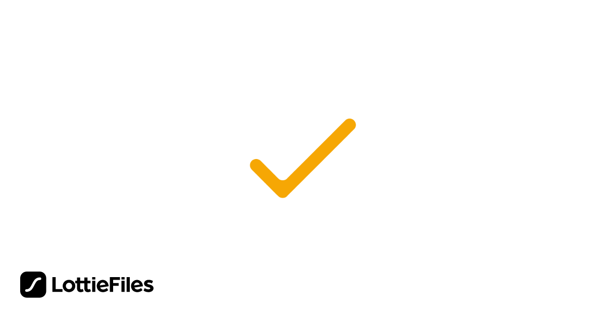 Free yellow check mark Animation by Smrity | LottieFiles