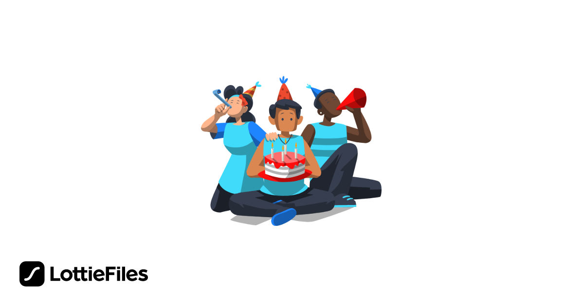 Free Happy Birthday Animation by Shovonix | LottieFiles