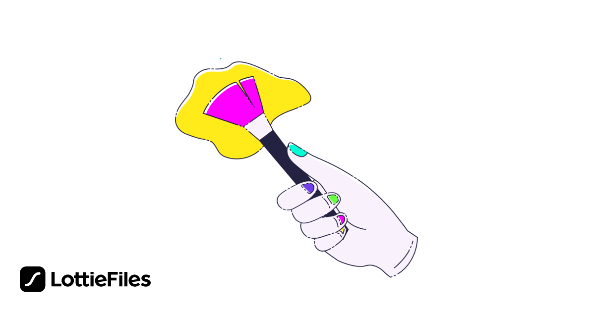 Free hypermotion paintbrush Animation by Dominic | LottieFiles