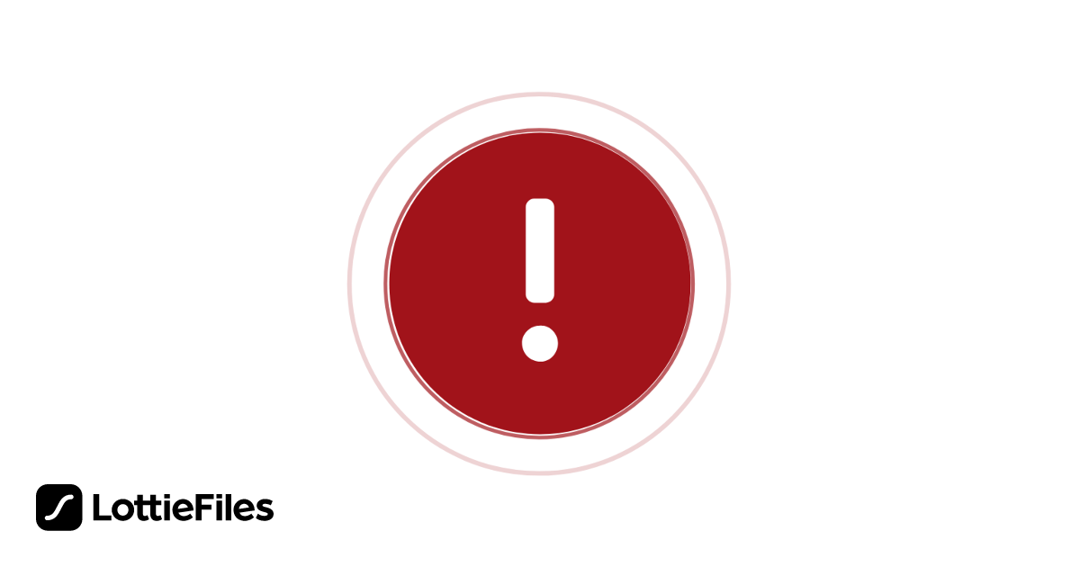 Free Alert Animation by Muhammad Adlan E. S. | LottieFiles