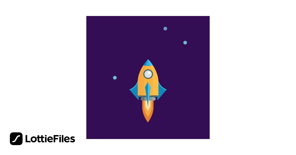 Free Space Rocket looped Lottie Animation Animation by Umar Usman ...