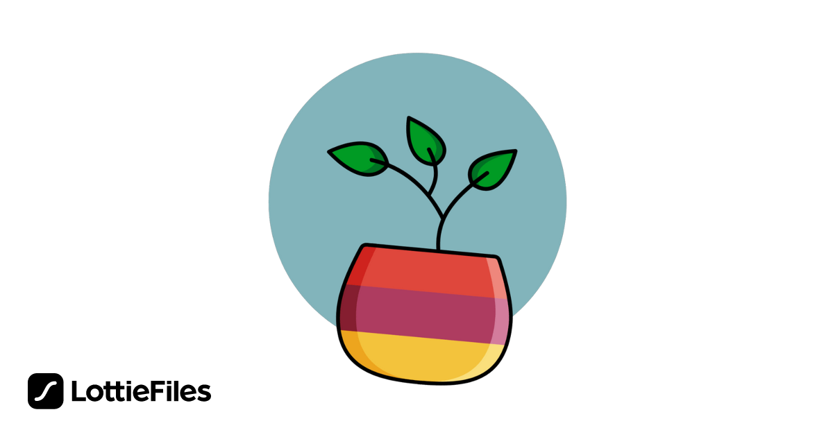 Free Moving Plant on Pot Animation by Kevin | LottieFiles