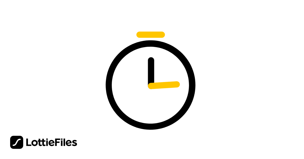 Free Timer yellow Animation by OUSSAMA JARNAOUI | LottieFiles