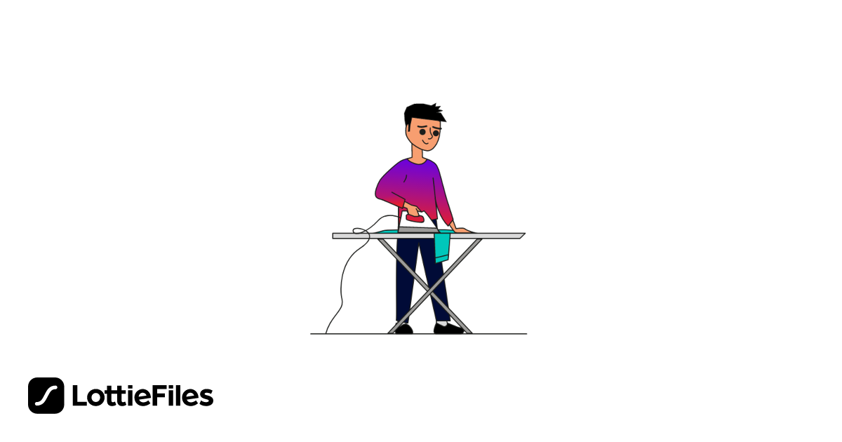 Free Ironing Boy Animation by Sheikh Sohel | LottieFiles