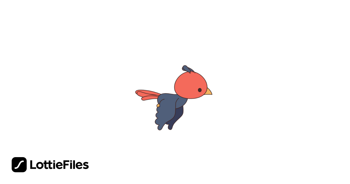 Free Cute Bird Flapping Animation Animation by Agung | LottieFiles