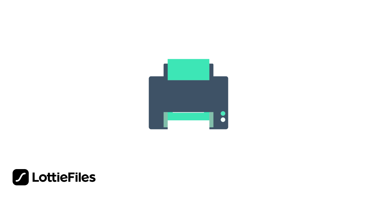 Free Printer Animation by Arpan | LottieFiles