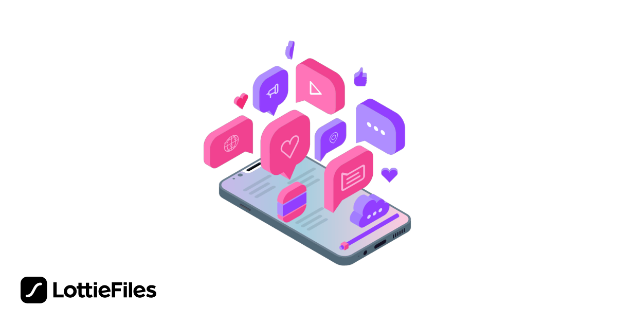 Free Social media apps on a smartphone Animation by Abdul Latif ...