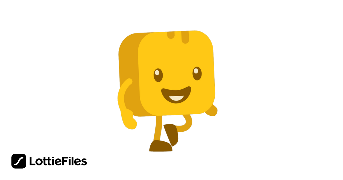 Free Mr. Butter Walking Animation by Ben | LottieFiles