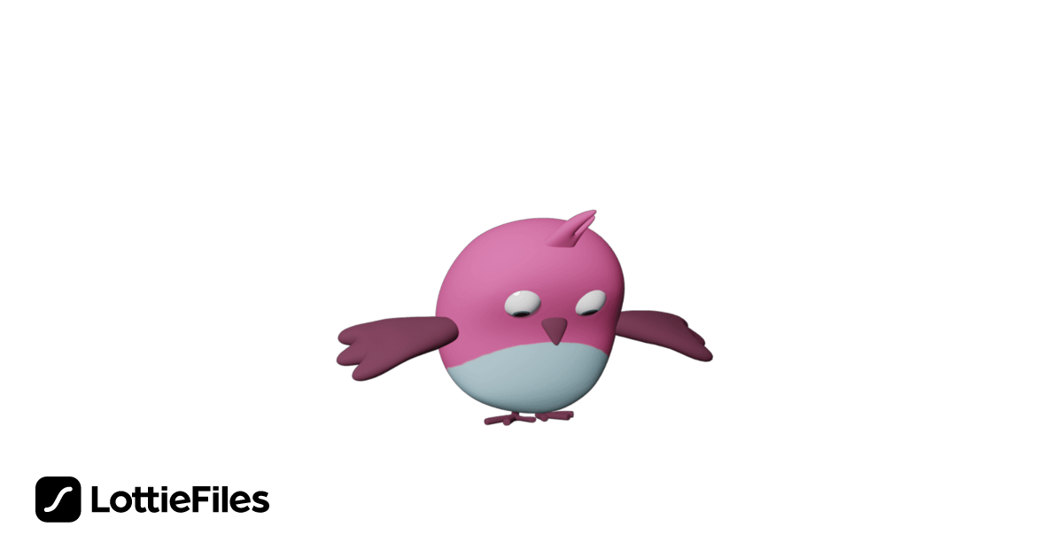 Free Cut Bird Animation by Elmer | LottieFiles