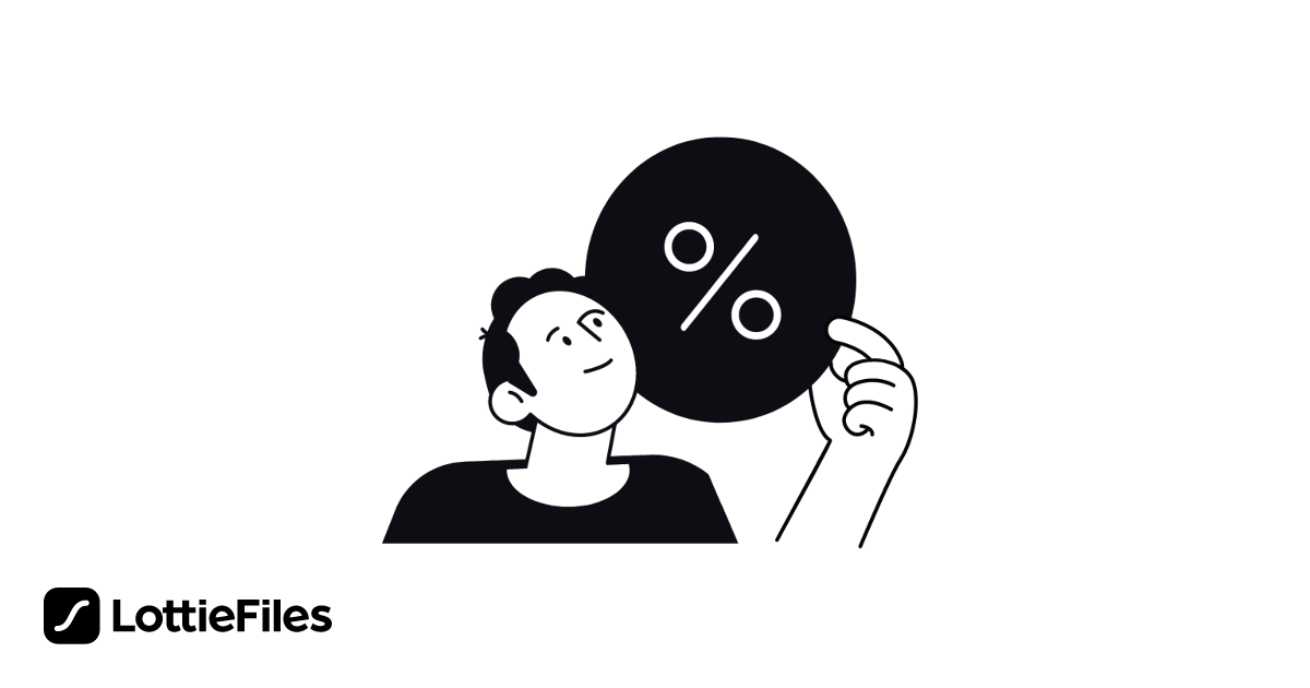 Free percent man Animation by İsa | LottieFiles