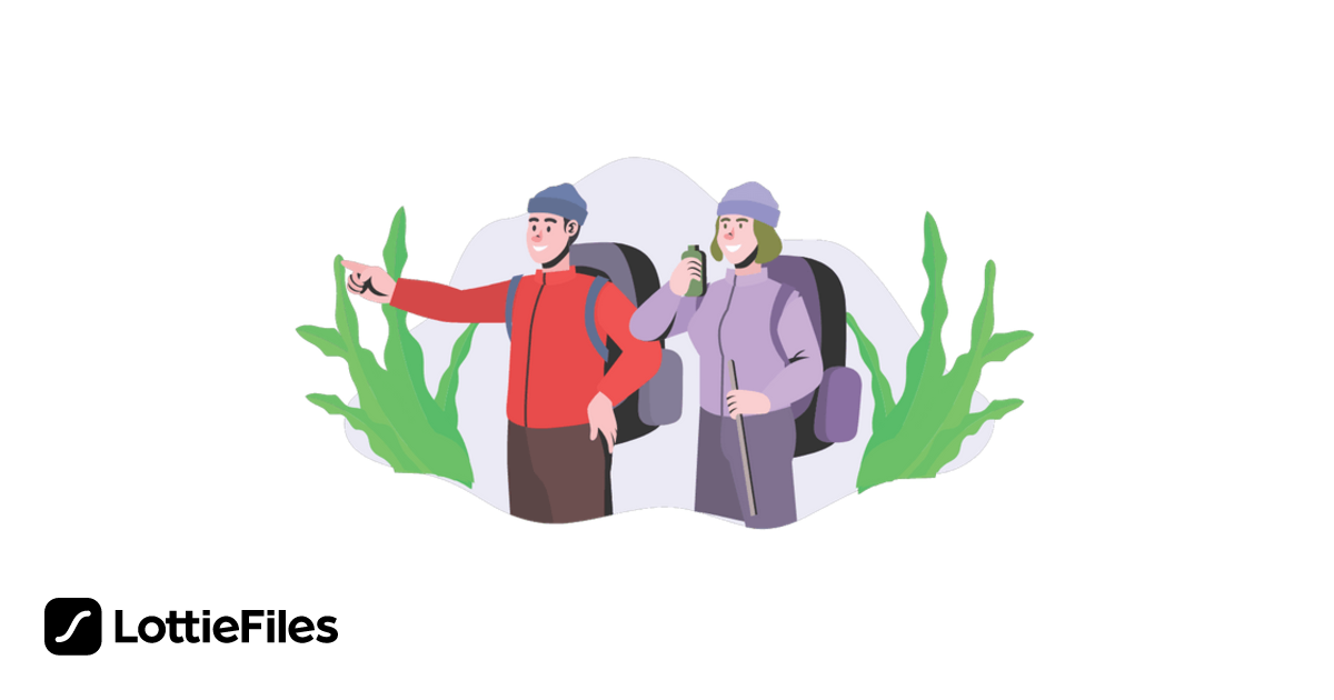Free Hiking Animation by Bilal | LottieFiles