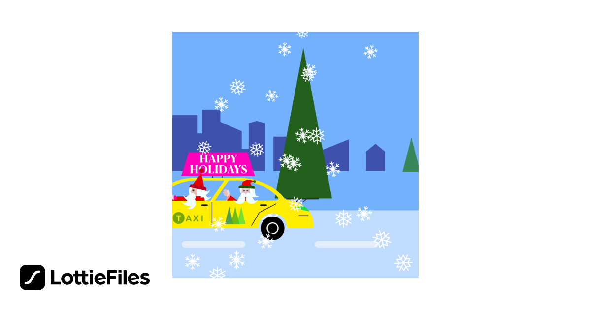 Free Santa Holiday Cheer Animation by Eva | LottieFiles