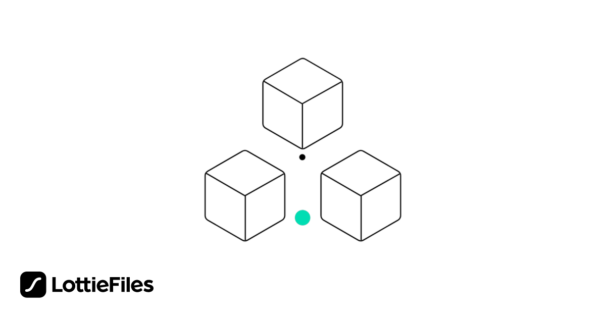 Free three cube pulse Lottie JSON animation Animation by Tinymotion ...