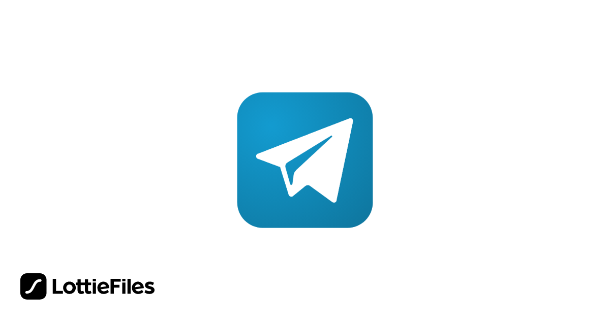 Free telegram icon Animation by Ludovic | LottieFiles