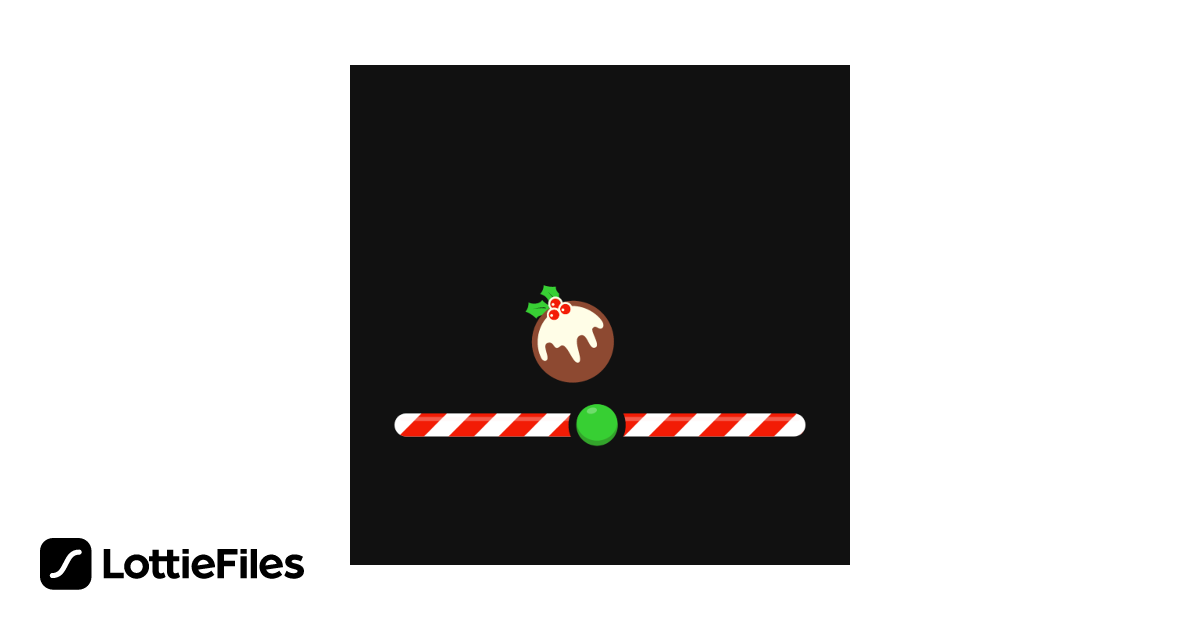 Free Christmas Pudding Slider Animation by Chris | LottieFiles