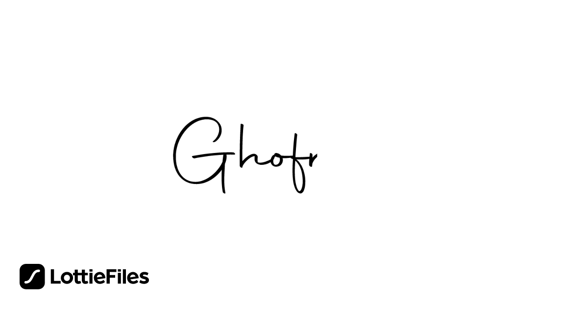 Free Stroke Animation name Animation by Ghofrane Ben Hmaid | LottieFiles