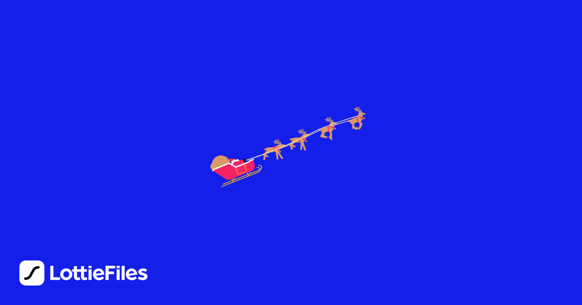 Free Santa Claus Sleigh Ride Animation by MJ Mograph | LottieFiles