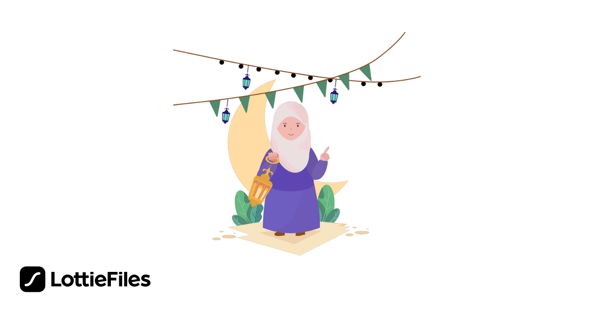 Free Ramadan lantern Animation by Rabea | LottieFiles