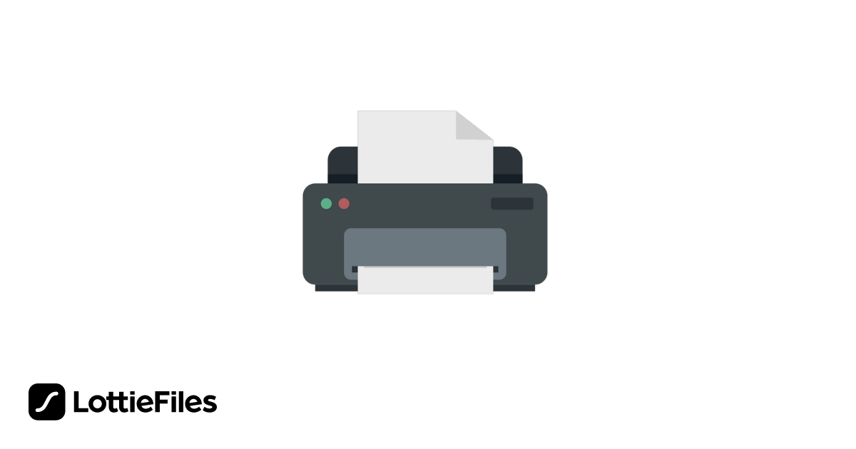 Free Printer Animation by Bhargav | LottieFiles