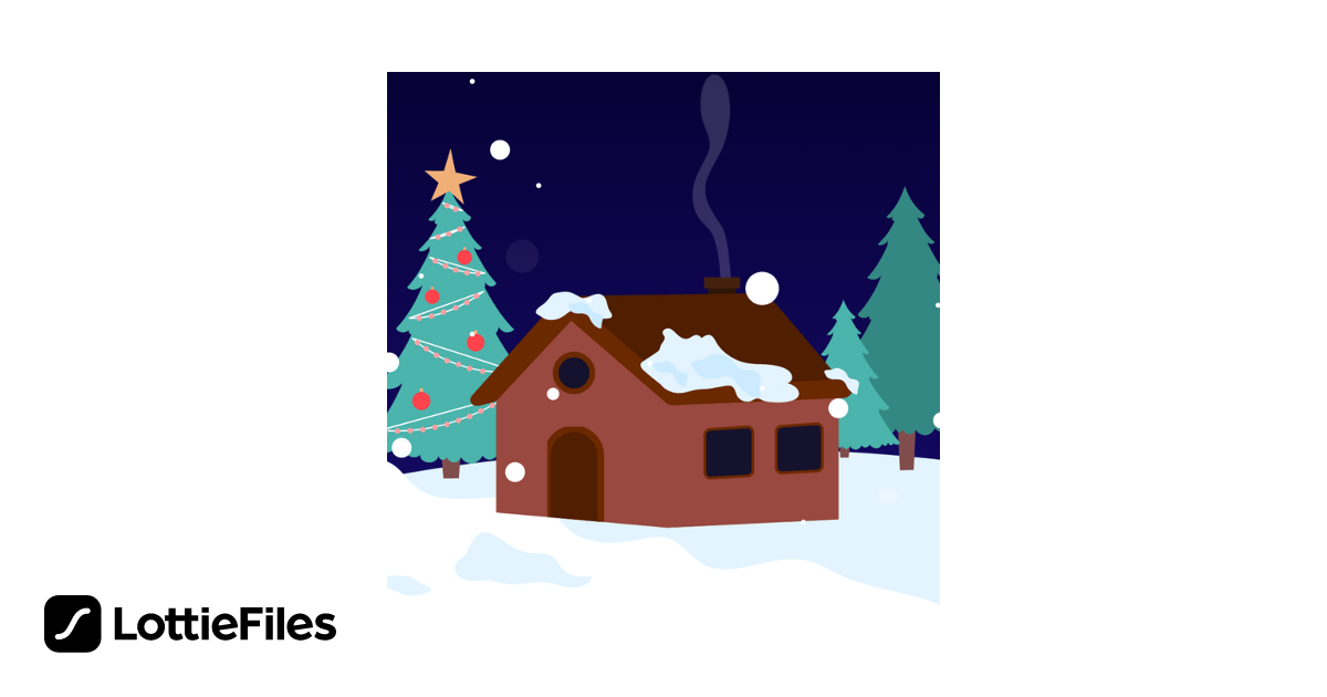 Free Snowy Night Animation by beg | LottieFiles