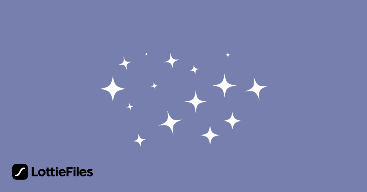 Free Sparkling Stars Animation Animation by Elifcan | LottieFiles