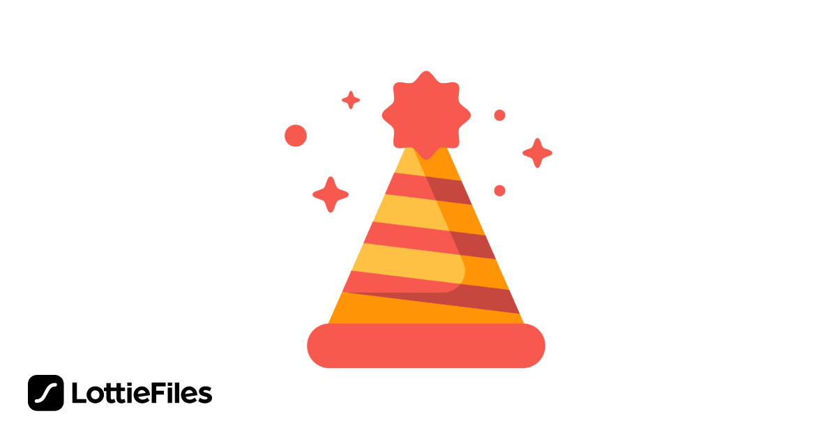 Free Party Hat Animation by Mr Passive | LottieFiles