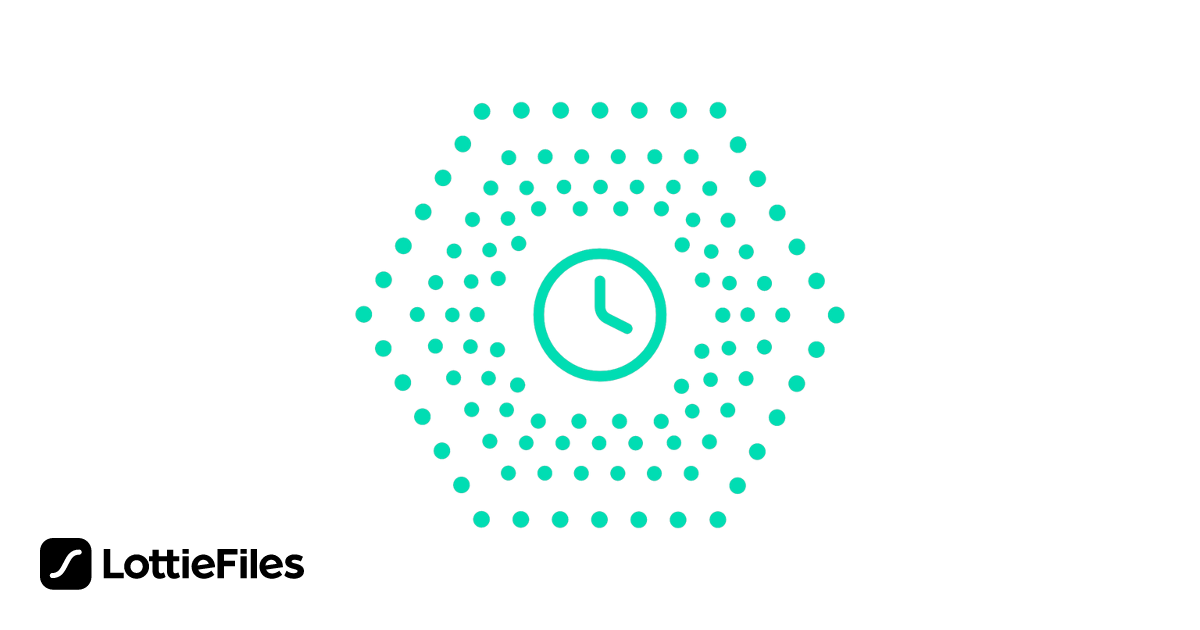 Free Clock icon Lottie JSON animation Animation by Weblodge | LottieFiles