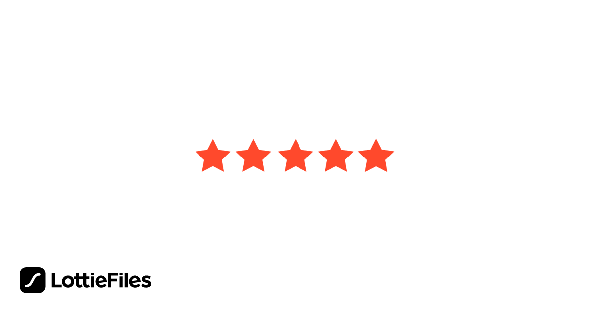 Free red review stars Animation by Zara Nathan | LottieFiles