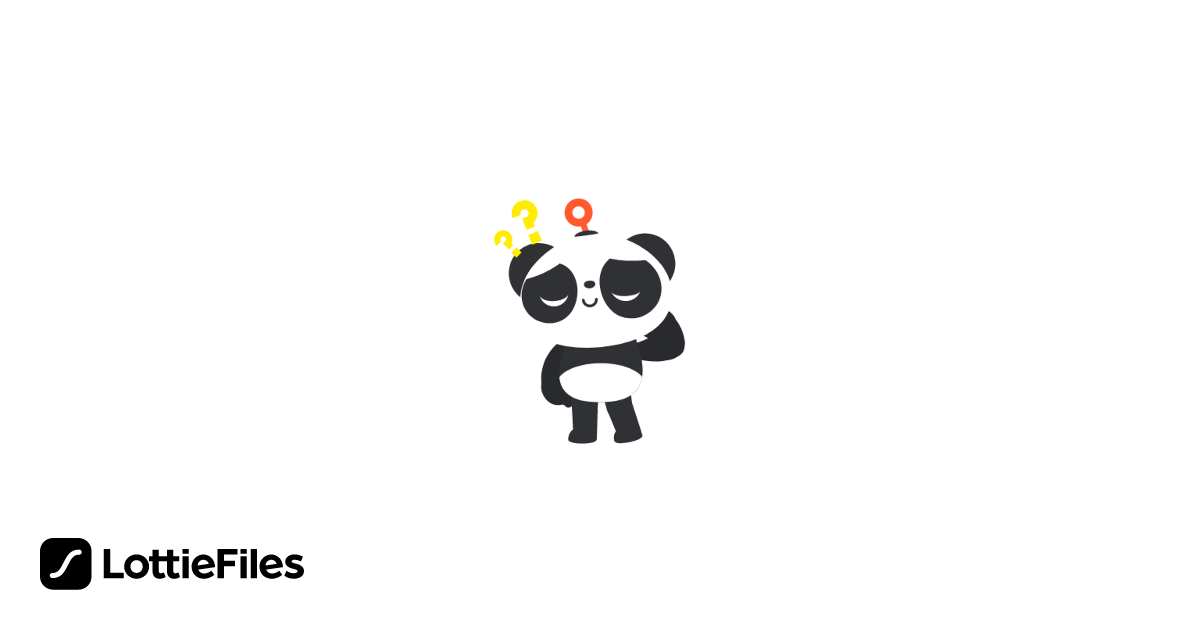 Free Panda have a question Animation by Beecher | LottieFiles