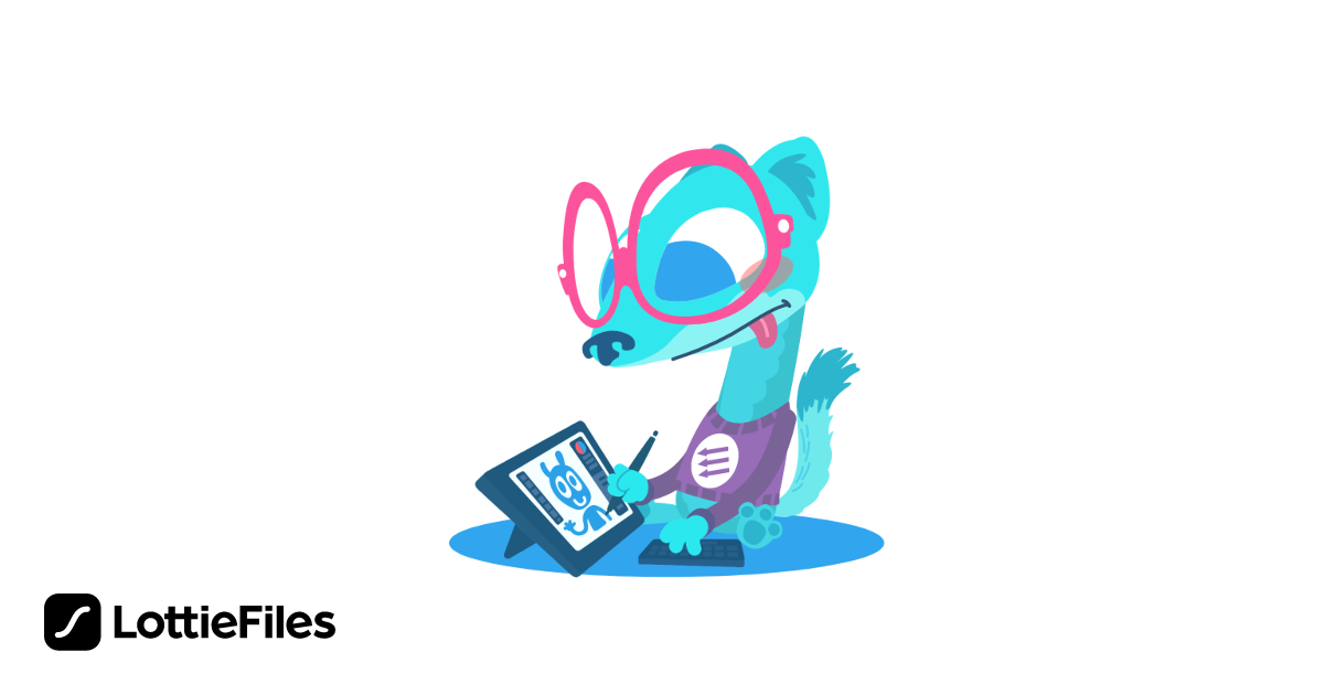 Free Weasel Illustrator Animation by Kaiserbrand | LottieFiles