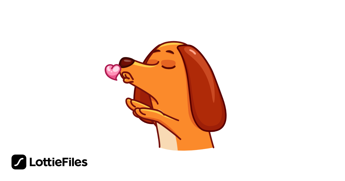 Free Love dog Animation by Harshil Verma | LottieFiles