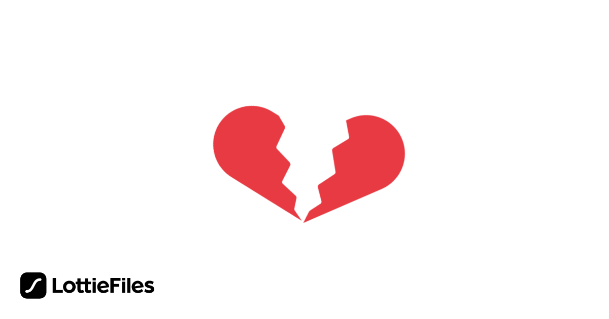 Free Heart Break Animation by Emilie | LottieFiles