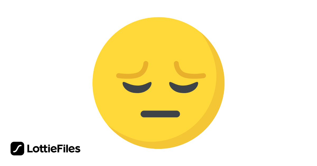 Free Sad Face Animation by Pyae Phyo | LottieFiles