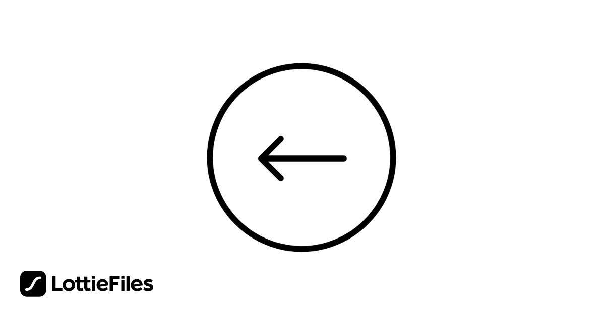 Free Arrow Left Icon Animation by Dmitry Kovalev | LottieFiles