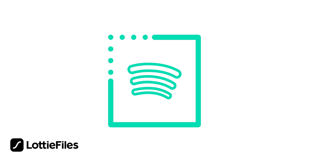 Free Spotify icon Lottie JSON animation Animation by Weblodge | LottieFiles