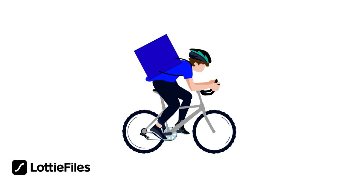 Free bicicleta delivery Animation by Iron Flash | LottieFiles