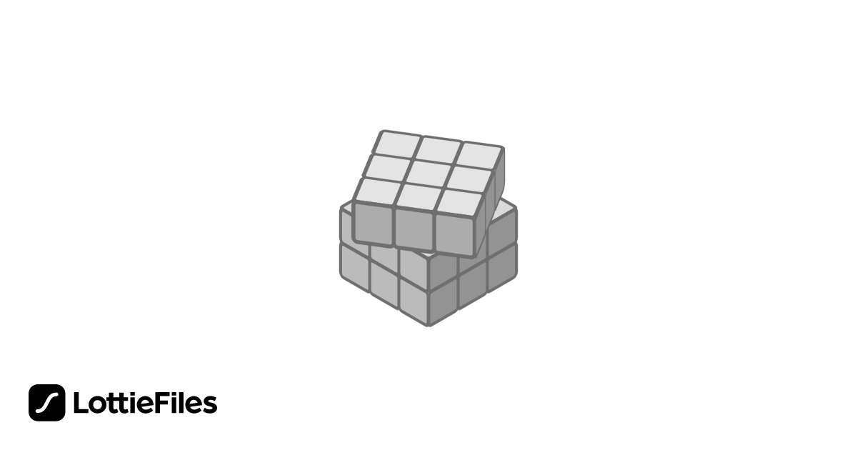 Free Rubik's Cube Loader Animation by Denys Zavalii | LottieFiles