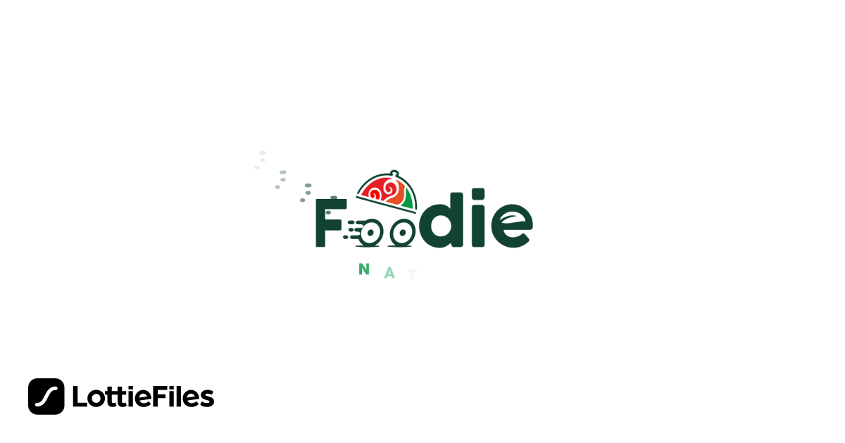 Free Foodie logo Lottie JSON animation Animation by Weblodge | LottieFiles
